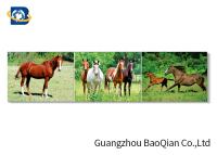China 0.6 MM Custom Size 3D Horse Pictures For Adverting / Decoration Three Filps for sale