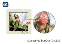 China 0.9mm PET 3D / 5D Pictures Dinosaur Image 40x40cm Size For Decoration for sale