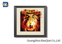 China 5D Effect Animals Lenticular Photo Printing , Horse Animal Print Lenticular MDF Frame for sale