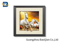 China 5D Effect Animals Lenticular Photo Printing , Horse Animal Print Lenticular MDF Frame for sale