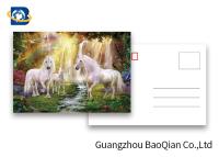 China Souvenir Gift 3D Lenticular Card With Customized Logo / Lenticular Photo Printing Postcard for sale