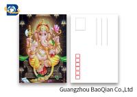 China Souvenirs Custom Lenticular Postcards 5D Effect Two Sides CMYK Printing for sale