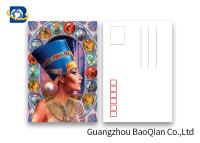 China Egypt Scenery 3D Lenticular Postcards Picture UV Offset Printing Gift Usage for sale