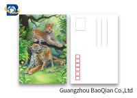China Customized Size 3D Lenticular Postcards Wild Animals Pattern Pictures UV Printing for sale