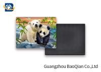 China Lovely Panda Photo Lenticular Magnet Souvenir Customized Size SGS Certificated for sale