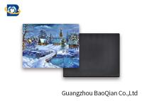 China PET Custom Refrigerator Magnets , Printed Fridge Magnets Snow Covered Landscape Image for sale