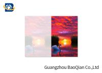China PET / PP Material 3D Picture Cards , Custom Lenticular Cards Beautiful Landscape Pattern for sale