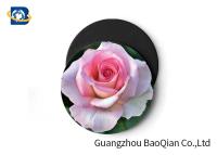 China Stunning Flower Personalised Round Coasters , Print Your Own Coasters 3D Lenticular Picture for sale