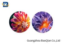 China Home Decoration 3D Lenticular Coasters Cup Placemat Beautiful Flower Pattern for sale