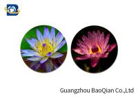 China Home Decoration 3D Lenticular Coasters Cup Placemat Beautiful Flower Pattern for sale