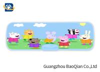 China Peppa Pig 3D Picture 3D Lenticular Printing Service Plastic Pencil Box For Kids for sale