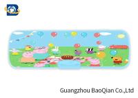 China Peppa Pig 3D Picture 3D Lenticular Printing Service Plastic Pencil Box For Kids for sale