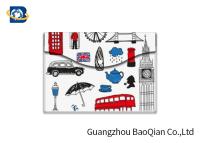 China Clear A4 PVC Plastic File Folders 3D Lenticular Picture File Big With Snap Button for sale