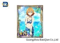 China Cartoon 3D Lenticular Card , Waterproof 3D Game Card 4C UV Printing 7X9CM Size for sale