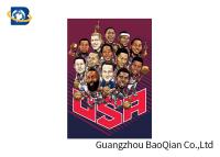 China Custom Printing 3D Lenticular Poster PET Flip Image High Definition NBA Star Poster for sale
