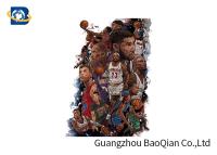 China Custom Printing 3D Lenticular Poster PET Flip Image High Definition NBA Star Poster for sale