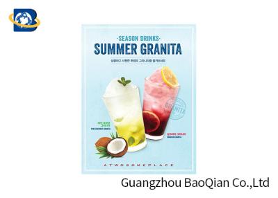 China Food / Drinking Advertising Posters 3D Lenticulares High Definition Eco - Friendly Material for sale