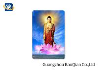 China Buddha Religion Premium 3D Lenticular Card PET / PP Motion Effect  Printing Figure for sale