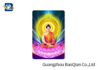 China Buddha Religion Premium 3D Lenticular Card PET / PP Motion Effect  Printing Figure for sale