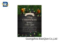 China Pretty 3D Lenticular Christmas Cards , Custom Lenticular Business Cards for sale