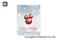 China Pretty 3D Lenticular Christmas Cards , Custom Lenticular Business Cards for sale
