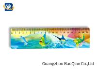 China Kids Stationery Gifts 3D Custom Plastic Rulers , Lenticular Image Printing Beautiful Figure for sale
