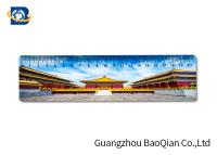 China Study Stationery 3D Lenticular Ruler Customized Shape Beautiful Scenery Pattern for sale