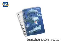 China Eco Friendly Paper 3D Lenticular Notebook Ocean / Animal Pattern With Spiral for sale