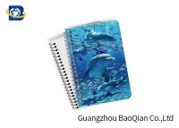 China Eco Friendly Paper 3D Lenticular Notebook Ocean / Animal Pattern With Spiral for sale
