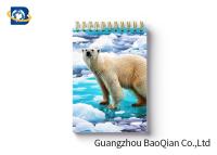 China Polar Bear Animal Custom Spiral Notebooks School Stationery Set 3D Printing Cover for sale