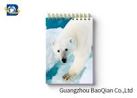 China Polar Bear Animal Custom Spiral Notebooks School Stationery Set 3D Printing Cover for sale