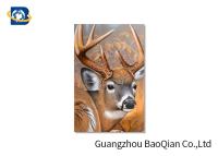 China Animal Lenticular Greeting Cards , Deer 3D Greeting Cards For Christmas / New Year for sale