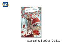 China 3D Craft Lenticular Christmas Cards , Interactive Greeting Cards Regular Size for sale