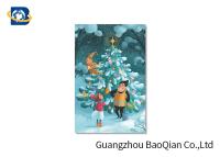 China 3D Craft Lenticular Christmas Cards , Interactive Greeting Cards Regular Size for sale