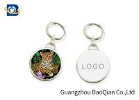 China Cute Aniaml Image Lenticular Keychain 3D Effect Customizes Key Ring Eco - Friendly for sale