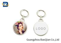 China Beautiful Girl Image Custom 3D Keychain , Personalised 3D Keyrings MET Material for sale