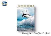 China Penguin Image Notebook Custom Printed Spiral Notebooks 3D Cover High Definition for sale