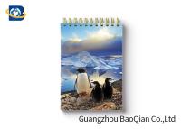 China Penguin Image Notebook Custom Printed Spiral Notebooks 3D Cover High Definition for sale