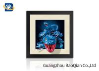 China Tiger Pattern 5D Images , Custom Lenticular Printing Home Decor 0.9MM Thickness for sale