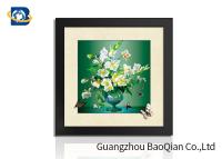 China Flower Pattern 5D Pictures 40x40cm Framed Bedroom Wall Image SGS Certificated for sale