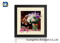 China Flower Pattern 5D Pictures 40x40cm Framed Bedroom Wall Image SGS Certificated for sale