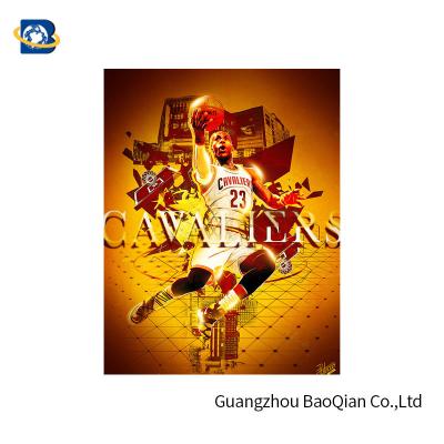 China Colorful 3D Lenticular Poster Printing For NBA Advertising 50 * 71cm for sale