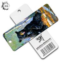 China CMYK Color Custom Bookmark With Tassel And Animal Picture 5.8X15.5CM for sale