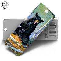 China CMYK Color Custom Bookmark With Tassel And Animal Picture 5.8X15.5CM for sale