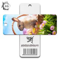 China Lenticular Printing Paper Plastic PET 3D Bookmark Of Animals For Gifts for sale