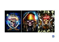 China Flip Lenticular 3D Posters With Skull Designs / Lenticular Photo Printing for sale