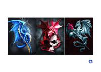 China Flip Lenticular 3D Posters With Skull Designs / Lenticular Photo Printing for sale