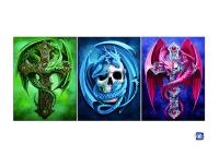 China Flip Lenticular 3D Posters With Skull Designs / Lenticular Photo Printing for sale