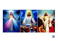 China 30X40cm Flip Wall Art Posters Religion Jesus Christ / Virgin Mary Theme for sale
