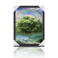 China 3D Flip Lenticular Poster Printing With 12x17 Inches Four Season Tree for sale